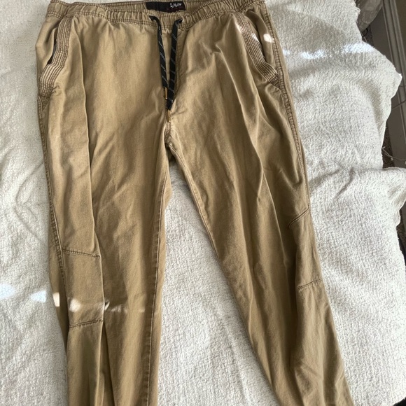 Plugg | Pants | Plugg Mens Tan Joggers | Poshmark